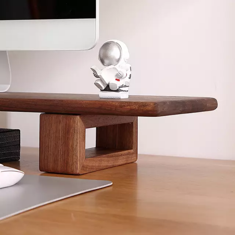 Premium Walnut Wood Monitor Stand | Giggers Store